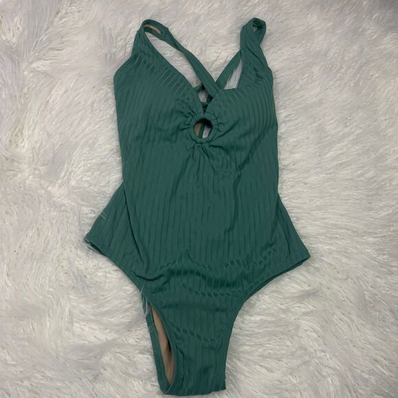 Kona Sol | Swim | New Kona Sol One Piece Teal Swim Suit Bathing Beach ...
